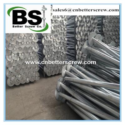 China Construction support steel helical screw piles for sale
