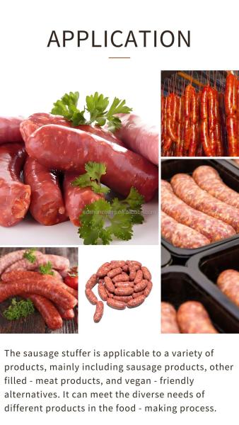 Quality Automatic Hydraulic Industrial Sausage Stuffer Filling Machine New Condition for for sale