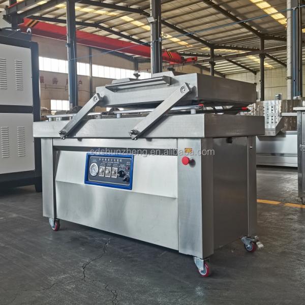 Quality Maisheng Automatic Industrial Continuous Vacuum Sealer Packing Machine Chicken for sale