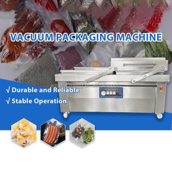 Quality Double Chamber Meat Vacuum Packing Machine Vacuum Chicken Packaging Sealer for sale