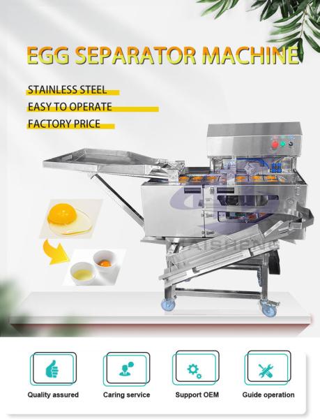 Quality Egg Crushing Breaking Separating White and Yolk Separator Machine for sale