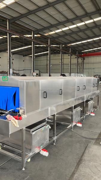 Quality Auto Destacking Egg Tray Washing and Drying Machine Steam Heating Water Plastic for sale