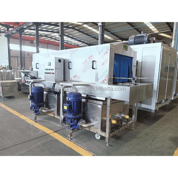 Quality Industrial Auto Poultry Slaughterhouse Farm Plastic Box Washer Chicken Cages for sale