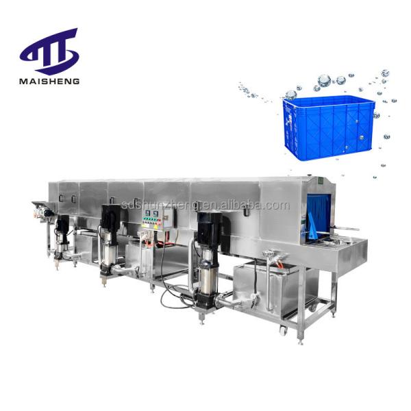 Quality Commercial Pallet Washer Machine for Crate Box and Basket Food Processing Specific Efficient Cleaning for sale