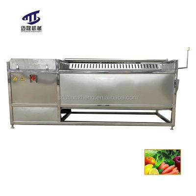 China Multi-Functional Industrial Carrot Cleaning Peeler Beetroot Washing Peeling Machine for Vegetable Processing Plant for sale