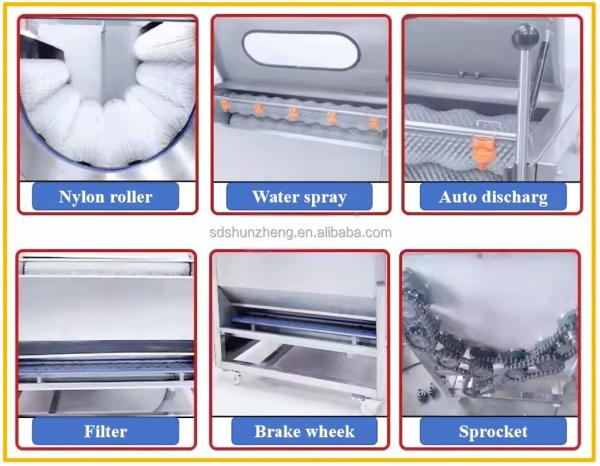 Quality High Quality Electric High Quality Potato Washing and Peeling Machine for for sale