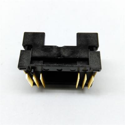 China TSOP48 IC Test Burn in Socket Pitch 0.5mm IC Size 14.0x18.4mm Programmer Adapter NAND Flash Seat for sale
