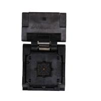 China QFN52 Burn in Socket  MLF52 IC Test Socket Pitch 0.4mm Alloy Clamshell Chip Size 6*6 Flash Adapter Programming Socket for sale