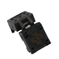 China QFN52 Burn in Socket  MLF52 IC Test Socket Pitch 0.4mm Alloy Clamshell Chip Size 6*6 Flash Adapter Programming Socket for sale