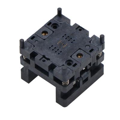 China Qfn/dfn8 Ic Socket Burner Adapter Aging Seat 0.5mm Spacing Chip Size 2 × 3mm for sale