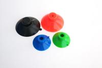 China colored custom 30 35 mm vertical hole plastic suction cup for sale