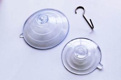 China Clear large high duty reusable 45 mm 60 mm PVC mushroom head replacement plastic suction cup for sale