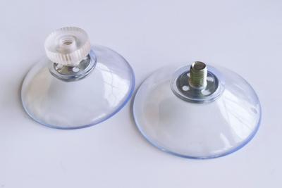 China QNSC-S40/5,  6 mm screw PVC plastic suction cup with screw / nut for sale
