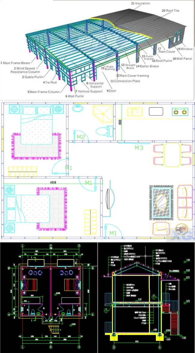 Quality Assurance China Building Material Construction Fabrication Cheap Price Steel Structure Warehouse