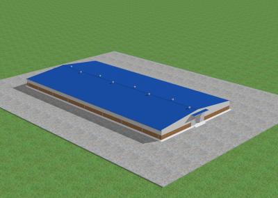 Китай Структура из легкой стали Строение изготовленное из готовой стали для складов продается