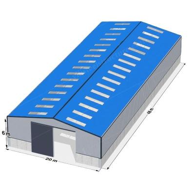 China Modern Prefab Commercial Prefabricated Industrial Warehouse Building for sale