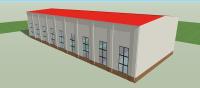 China Grid Prefab Steel Structure Commercial Warehouse Lightweight for sale