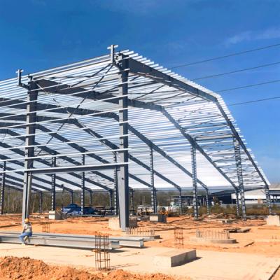 China Customized Portal Structure Metal Building Workshop With Rolled Up Door for sale