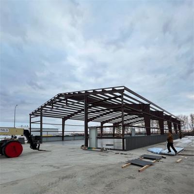 China Q355/ Q235 Steel Structure Workshop With C Section / Z Section Steel Purlin for sale