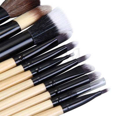 Cina Spazzola sintetica di trucco dei capelli del set di pennelli di legno di trucco di MSDS 12piece in vendita
