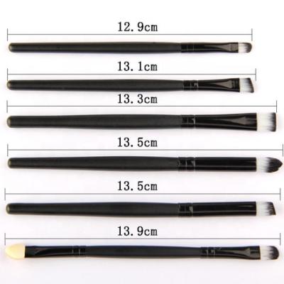 Cina set di pennelli sintetico di trucco dell'occhio dei capelli 6Piece in vendita