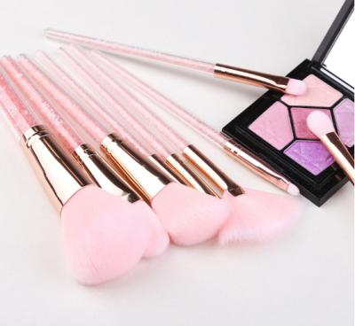 Cina Etichetta privata sintetica della maniglia di Diamond Glitter Makeup Brush Set in vendita