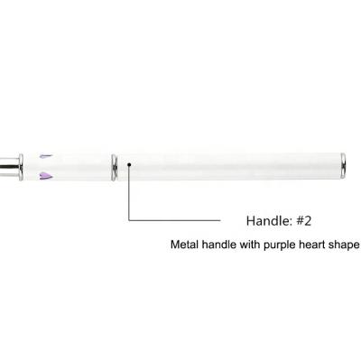 Cina Spazzola ovale 100% del chiodo di Art Brush White Metal Handle del chiodo del nero di #2~#24 Kolinsky in vendita
