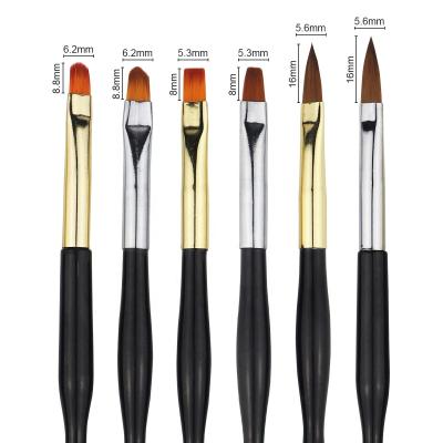 Cina Doppio cavo intestato di Art Pen Crystal Carved Nail Pen Pull del chiodo in vendita