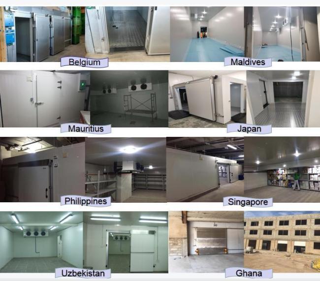 Supermarket Glass Door Display Walk in Cooler Drinks and Beer Cold Room