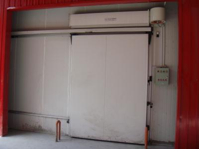 China Vaccine Storage Cold Room Sliding Door with Assembled Electrical Heater Defrost Frame for sale