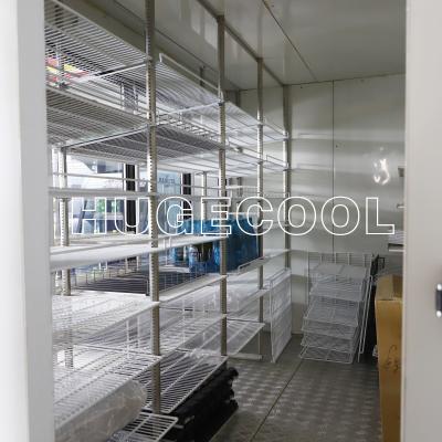 China 220V/380V/440V 10 Glass Door Walk in Cooler with 8 Display Doors and One Service Door for sale