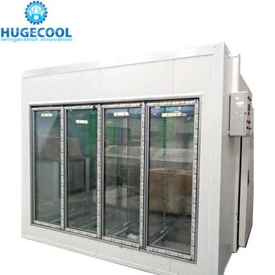 China Customization 30FT Glass Door Display Commercial Drink Cooler with Customized Request for sale