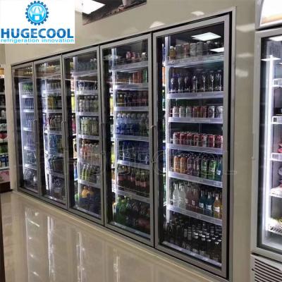China Customization 30FT Glass Door Display Commercial Drink Cooler with Customized Request for sale
