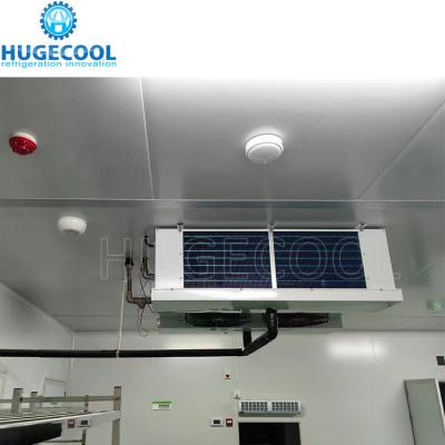 China 130t Beef Fresh Chiller Camera Room Cooler Storage with 200mm PU Panel and Rack Unit for sale