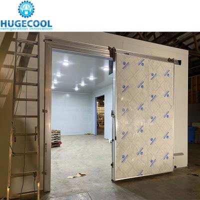 China Structure Assembled Industrial Cold Room Freezer Box Sliding Door for Cooler Room 2*3m for sale