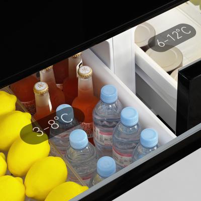 中国 135L ダブルドローヤー 飲料ワインクーラー 組み込みミュージックプレーヤーとコーヒーテーブル 販売のため