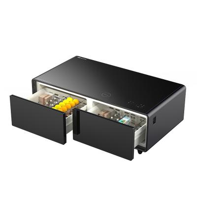 중국 전기 소비 0.38 kwh/24h 스마트 냉장고 거실 커피 테이블 판매용