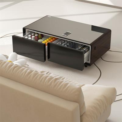 Cina Smart Coffee Table con cassetto frigorifero integrato e tecnologia compressore del lettore musicale in vendita