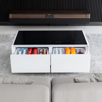 Cina Frigo per tavolo da caffè moderno con caricabatterie USB wireless e altoparlante incorporato in vendita