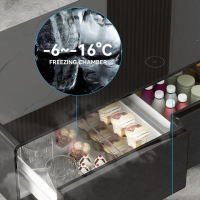 Cina Materiale principale vetro di ferro vetro temperato tavolo da caffè per mobili moderni in vendita