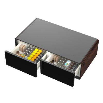 중국 생활실 가구 냉장고 드라와 온화 유리 터치 컨트롤과 커피 테이블 판매용