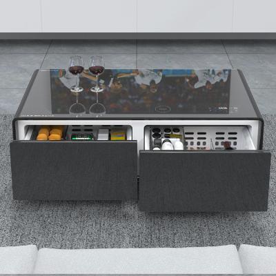 중국 현대 스마트 가구 음악 플레이어와 무선 충전 드라워와 커피 테이블 판매용