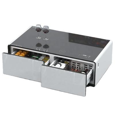 Cina 1357*732*503mm Dimensione imballaggio Tavolo da tè moderno con ricarica wireless e frigorifero in vendita