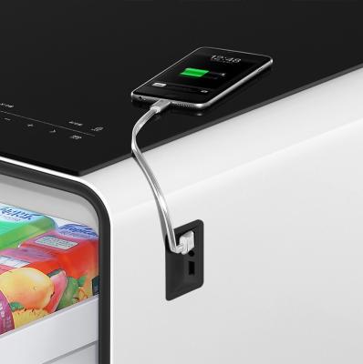 Cina Arredamento moderno colore personalizzato Frigorifero a doppia porta con schermo sensoriale in vendita