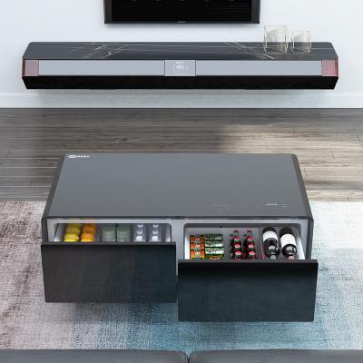Cina 1357*732*503mm Dimensione imballaggio Tavolo da tè moderno con ricarica wireless e frigorifero in vendita