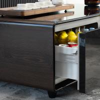 China Customized Smart Dual Door Table Mini Bar Fridge Drawer With Multifunctional Coffee Table for sale
