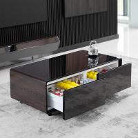 China Customized Smart Dual Door Table Mini Bar Fridge Drawer With Multifunctional Coffee Table for sale