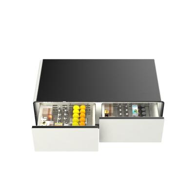 中国 機能 コンパクトな内蔵冷蔵庫と音楽スピーカー付きの多目的ミニバーテーブル 販売のため