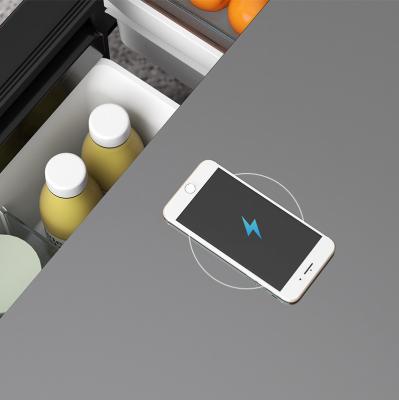 Cina Funzione frigorifero Tavolo da caffè intelligente per mobili di ricarica wireless del soggiorno in vendita