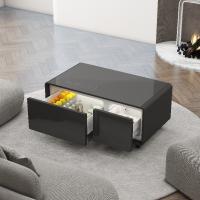 China Multifunctional Coffee Table with 65L and 28L Two Drawer Refrigerator Compact Design for sale